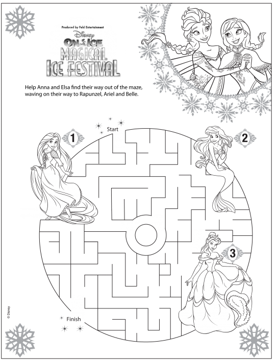 Disney On Ice Colouring for kids 2 | Ice Skate Birmingham