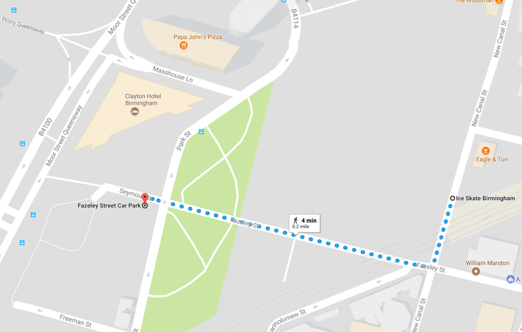 freeman_street_car_parking | Ice Skate Birmingham